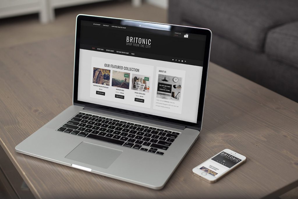 Britonic - Hipster Wordpress shop with contemporary character